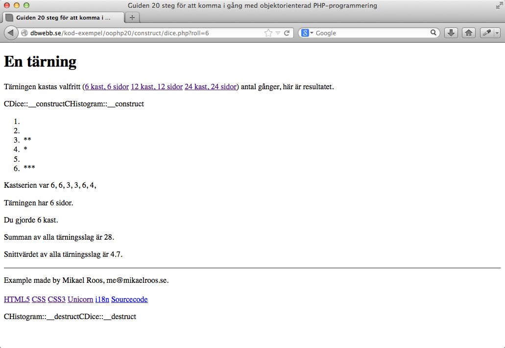 Kom igång med objektorienterad PHP-programmering på 20 steg | dbwebb