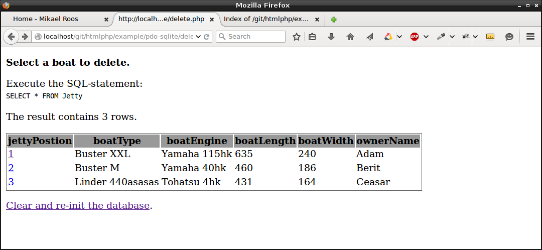 Kom igång med SQLite och PHP PDO | dbwebb